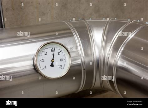Temperature Gauge In Order To Measure The Temperature Of The Heating Stock Photo Alamy
