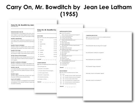 Carry On Mr Bowditch By Jean Lee Latham 1955 Made By Teachers