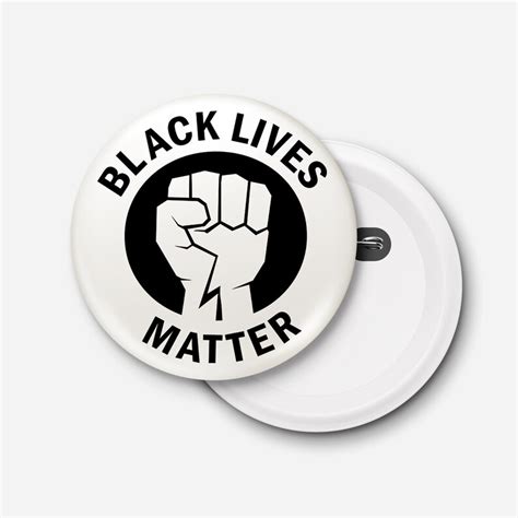 Black Lives Matter Button Pin Badge Set 1 Pin Badge Blm Etsy