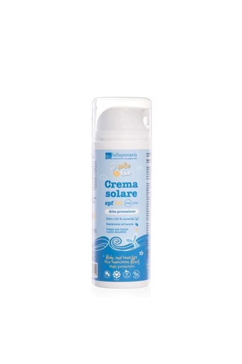 Crema Solare Spf 50 Bimbi E Pelli Sensibili La Saponaria