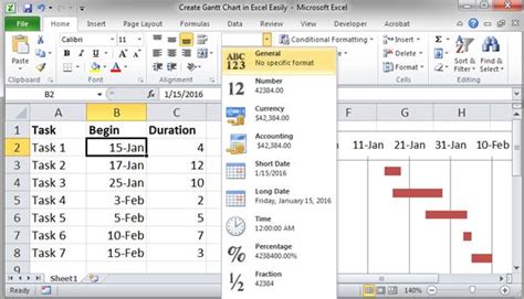 Create Gantt Chart In Excel Easily TeachExcel Com