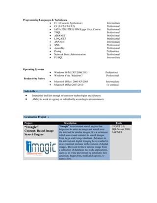 Mahmoud Mustafa Cv PDF
