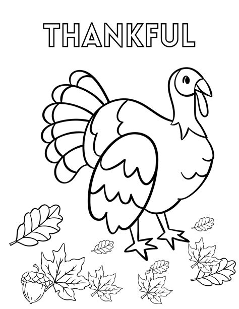 Turkey Coloring Page Printable Good Life Of A Housewife