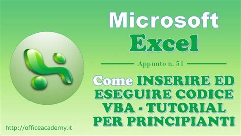 Come Inserire Ed Eseguire Codice VBA Tutorial Per Principianti