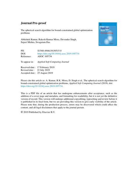 The Spherical Search Algorithm For Bound Constrained Global