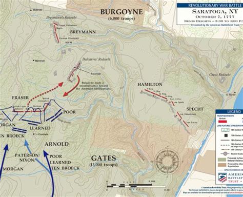 Saratoga Battle Facts And Summary American Battlefield Trust