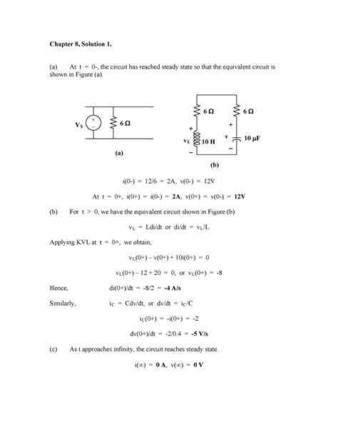 Chapter Alexander S Fundamentals Of Electric Circuits Ch Solution