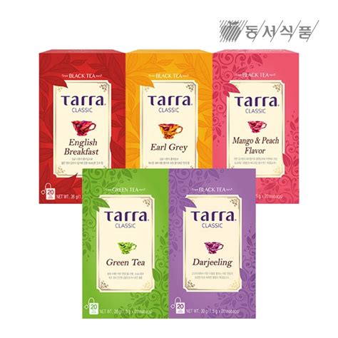 타라 클래식 홍차 모음전 잉글리시브렉퍼스트얼그레이망고 피치다즐링 티몬