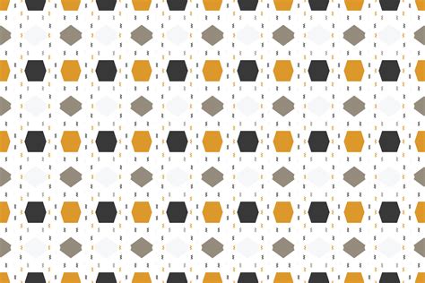 Modern Geometric Shapes Seamless Pattern It Consists Of A Polyhedron Such As A Circle Square