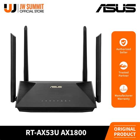 Asus Rt Ax53u Ax1800 Dual Band Wifi 6 80211ax Gaming Router