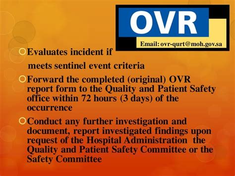 Occurrence Variance Report And Sentinel Event Reporting System Pdf