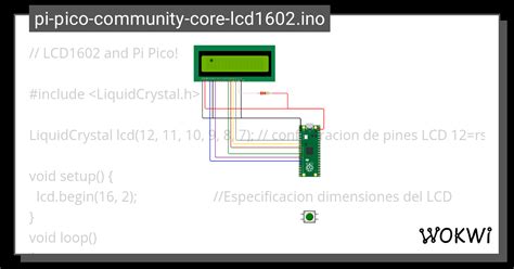 Pico Lcd1602 Ino Copy Wokwi ESP32 STM32 Arduino Simulator