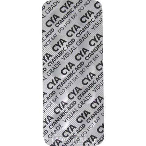 Lamotte Cyanuric Acid Test Tablets Visual Grade Strip Of 10 Tabs