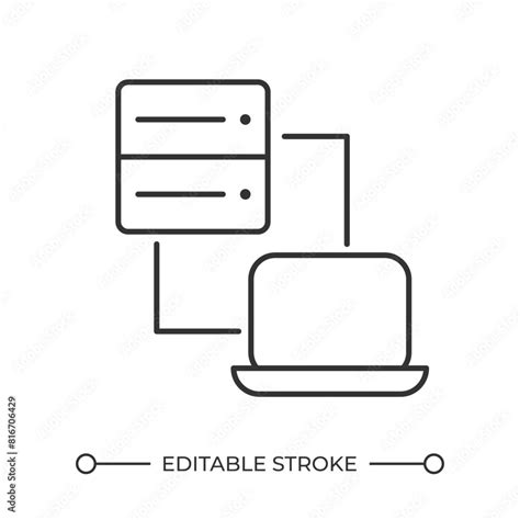 Extranet Linear Icon Access To Server Computing Infrastructure