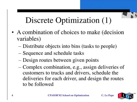 Ppt Integrating Operations Research Algorithms In Constraint Programming Powerpoint