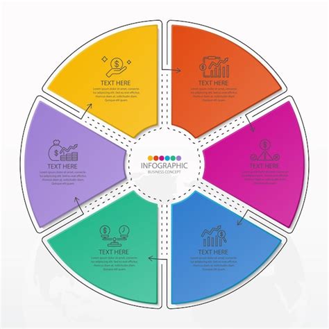 Premium Vector Basic Circle Infographic Template With 6 Steps Process