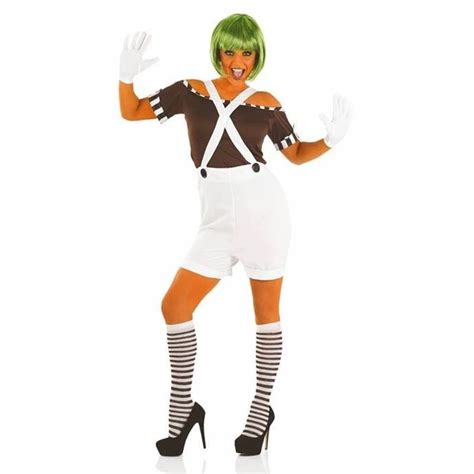 Costume Abito Da Donna Oompa Loompa Umpa Lumpa Piccolo Eur 114