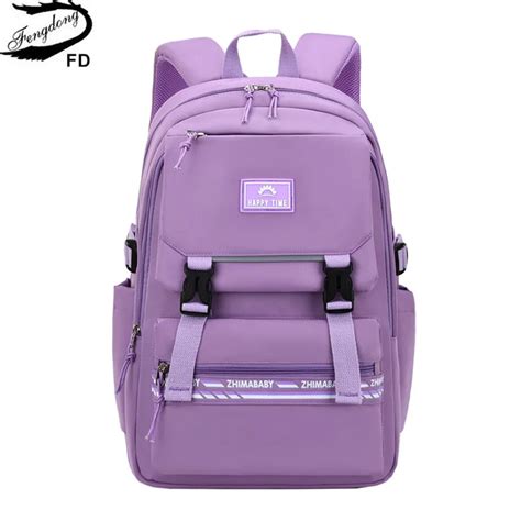 Fengdong 14 세 소녀용 대형 방수 책가방 십대 학생 학교 가방 여성 책가방 Aliexpress