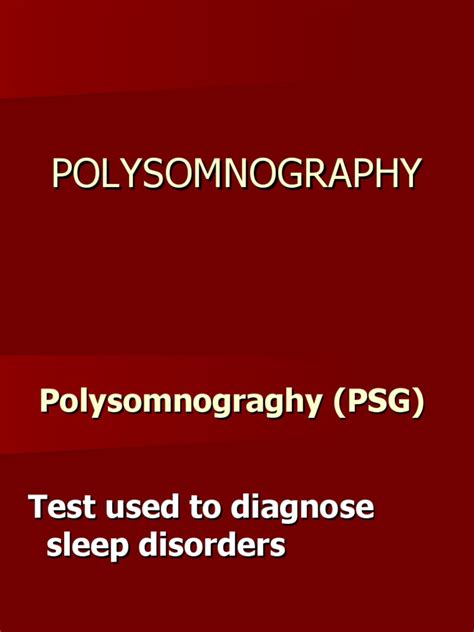 Polysomnography Pdf