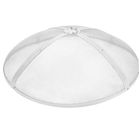 Vevor Round Fire Pit Spark Screen Round Stainless Steel Spark Screen