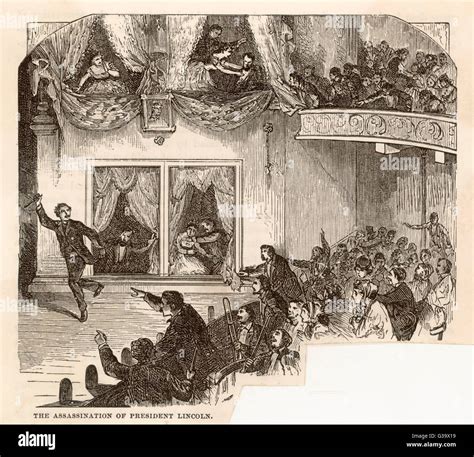 President Lincoln Is Assassinated At Fords Theatre Washington Dc