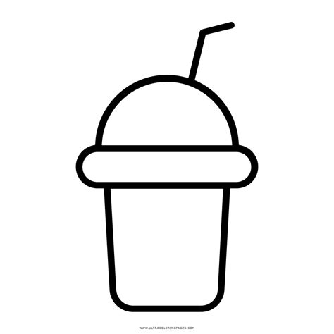 Batido Para Colorear Página Dibujo De Batido Para Colorear Dibujos