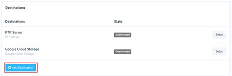 Add A Bigquery Destination