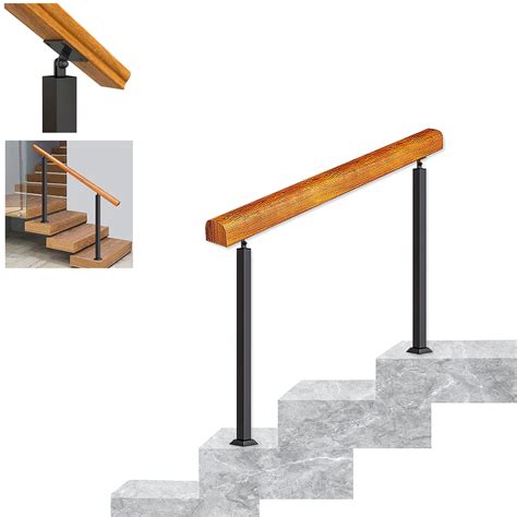 Xiaojie 3 Step Handrails For Outdoor Steps Transitional Handrail Metal