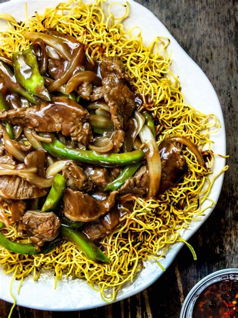 Saucy Beef Chow Ho Fun With Gravy Pups With Chopsticks
