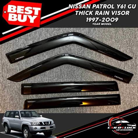 Nissan Patrol Y61 Gu 1997 2009 Thick Rain Visor Shopee Philippines