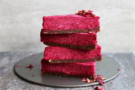 Raw Beetroot Cake With Walnut And Fig Crust Grain Free And Vegan