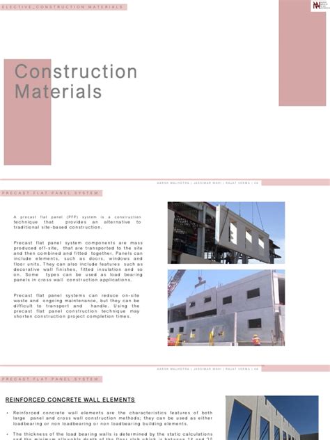 Precast Flat Panel System Pdf Concrete Precast Concrete