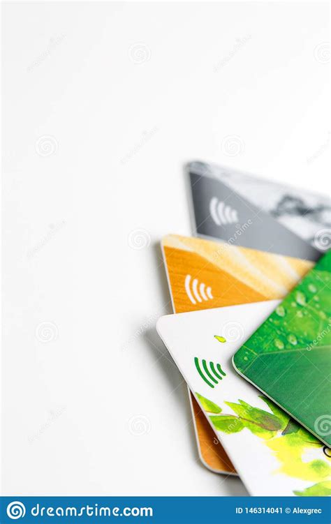 Tarjetas De Cr Dito Con El Pago Sin Contacto Pila De Tarjetas De Cr