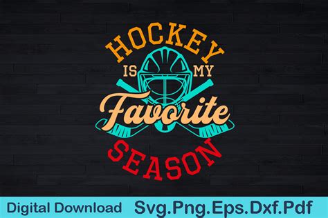 Hockey Svg Typography Vector Design Graphic By Craftpioneer · Creative