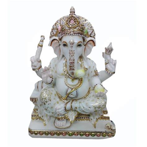 1ft White Makrana Marble Ganesh Statue At Rs 8500 Marble Ganesh Murti