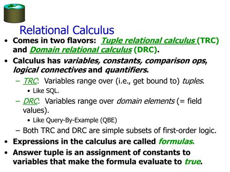 Ppt Relational Calculus Powerpoint Presentation Free Download Id
