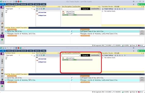 Getting Term Recognition To Differentiate Case Trados Studio Trados Studio RWS Community