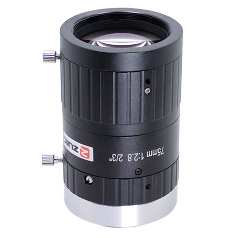 23英寸低畸变工业镜头 Hm7528mp10 75mm C口10mp工业镜头 中联科创zlkc