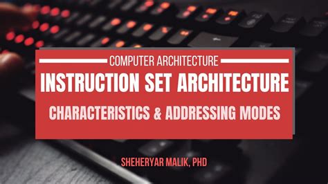 computer architecture 6 instruction set architecture youtube