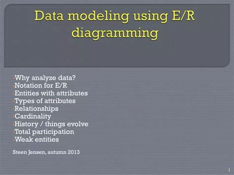 PPT Data Modeling Using E R Diagramming PowerPoint Presentation Free Download ID