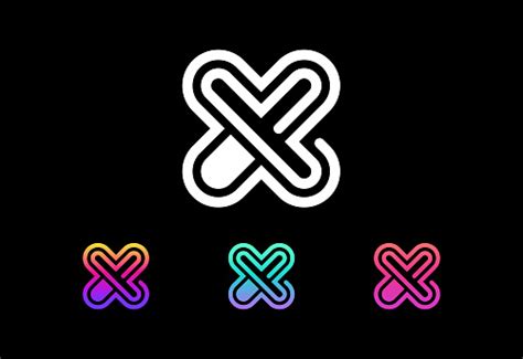 현대 크리에이 티브 편지 X 로고 디자인 벡터 일러스트 레이 션 0명에 대한 스톡 벡터 아트 및 기타 이미지 0명 개념