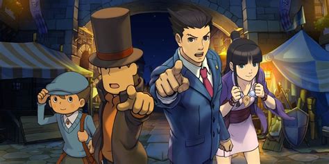 Professor Layton Vs Phoenix Wright Ace Attorney Is The Weirdest