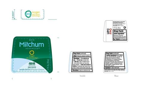 Mens Mitchum Advanced Invisible Roll On Antiperspirant Deodorant