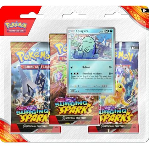 Pokemon Surging Sparks Three Booster Blister Limit 2 Per Person