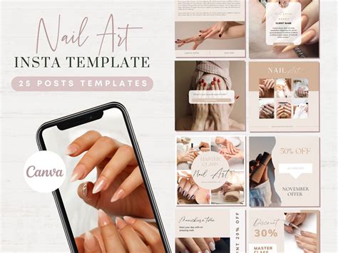 Nail Salon Instagram Manicure Pedicure Beauty Nail Care Etsy
