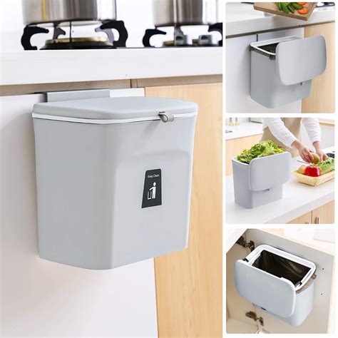 Buy Tiyafuro18 Gallon Hanging T Can For Kitchen Cabinet Door With Lid