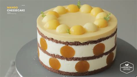 망고 치즈케이크 만들기 Mango Cheesecake Recipe Cooking Tree Youtube