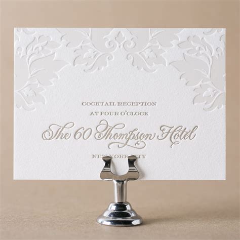 Reception Cards By Bella Figura