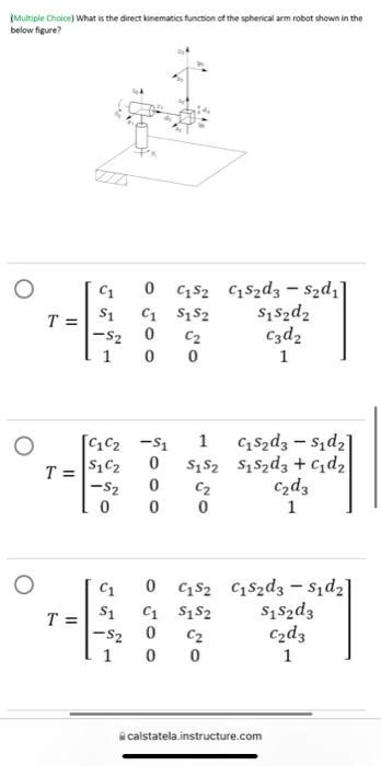 Solved Multiple Choice What Is The Direct Kinematics Chegg