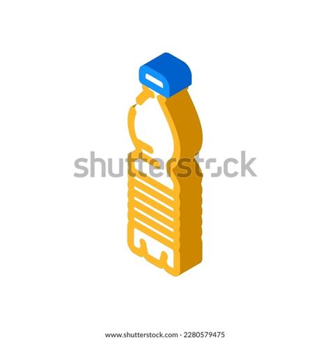 Water Soda Plastic Bottle Isometric Icon Stock Vector Royalty Free